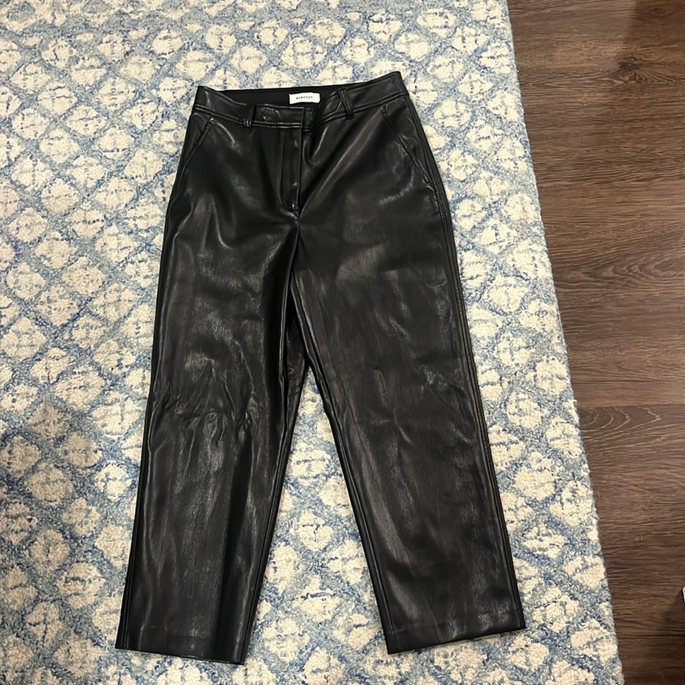 Aritzia Black Leather Pants - Gem